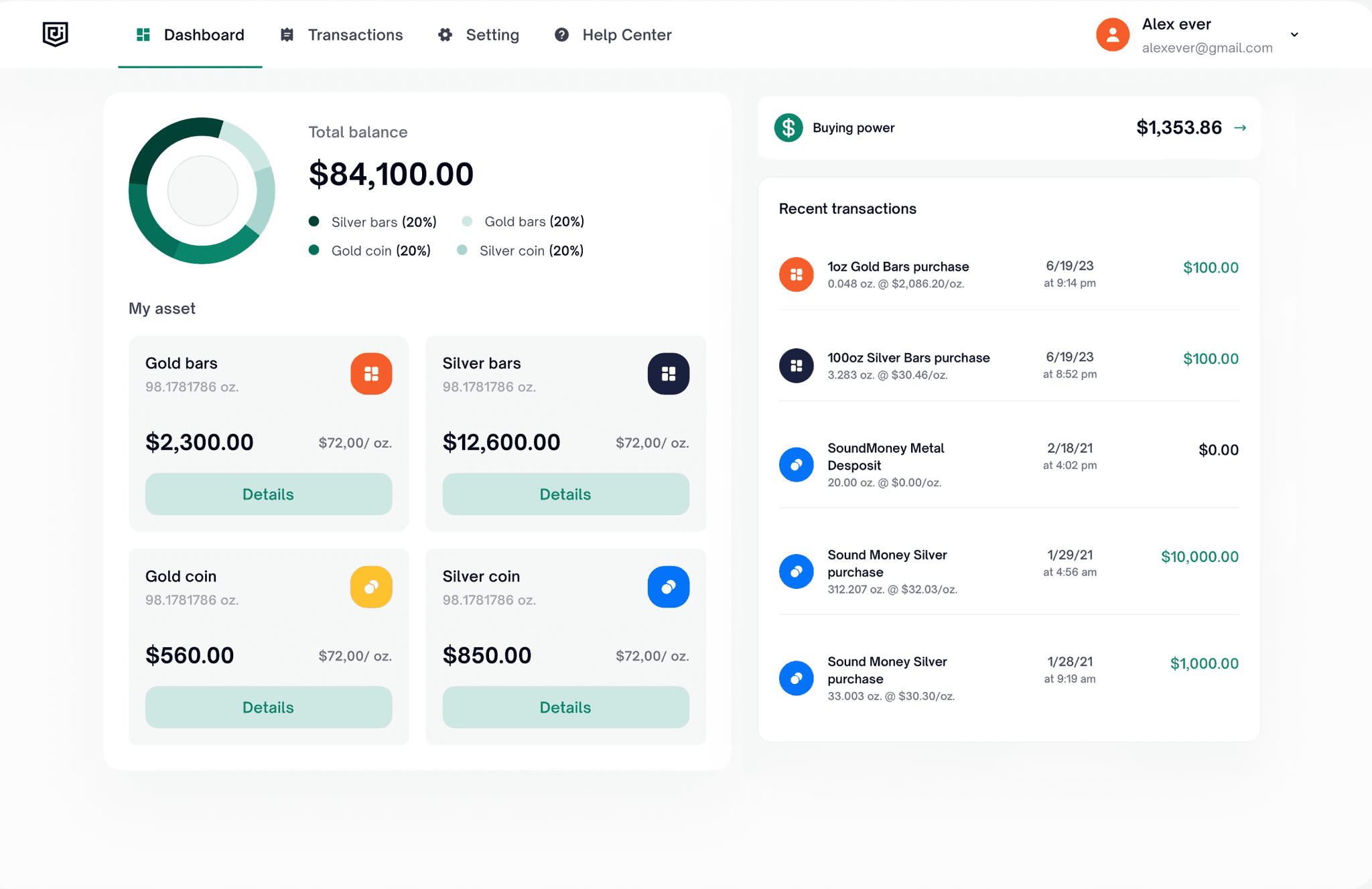 SoundMoney - Precious metals ownership made simple